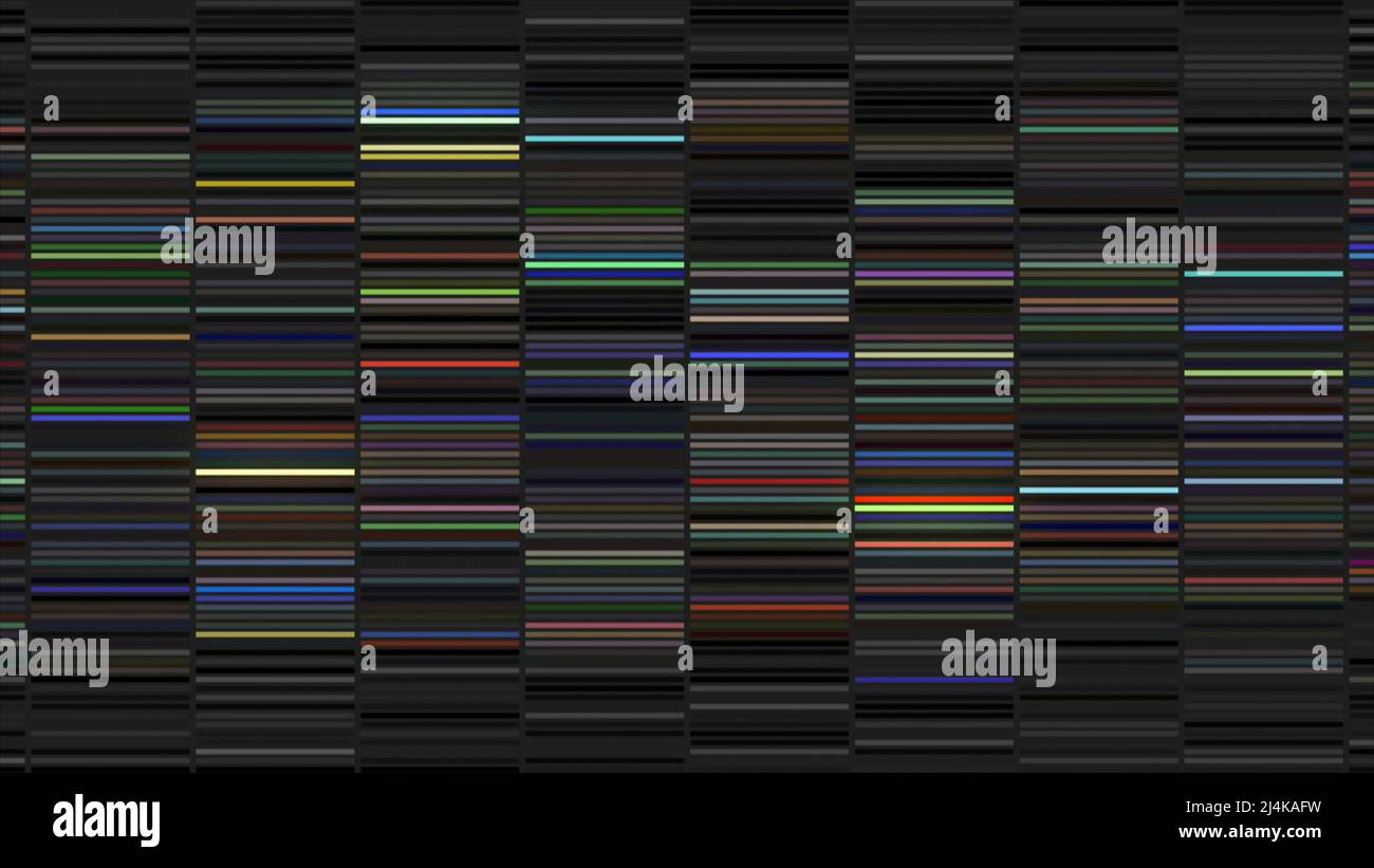 Shimmering horizontal narrow segments, seamless loop. Motion. Blinking ...