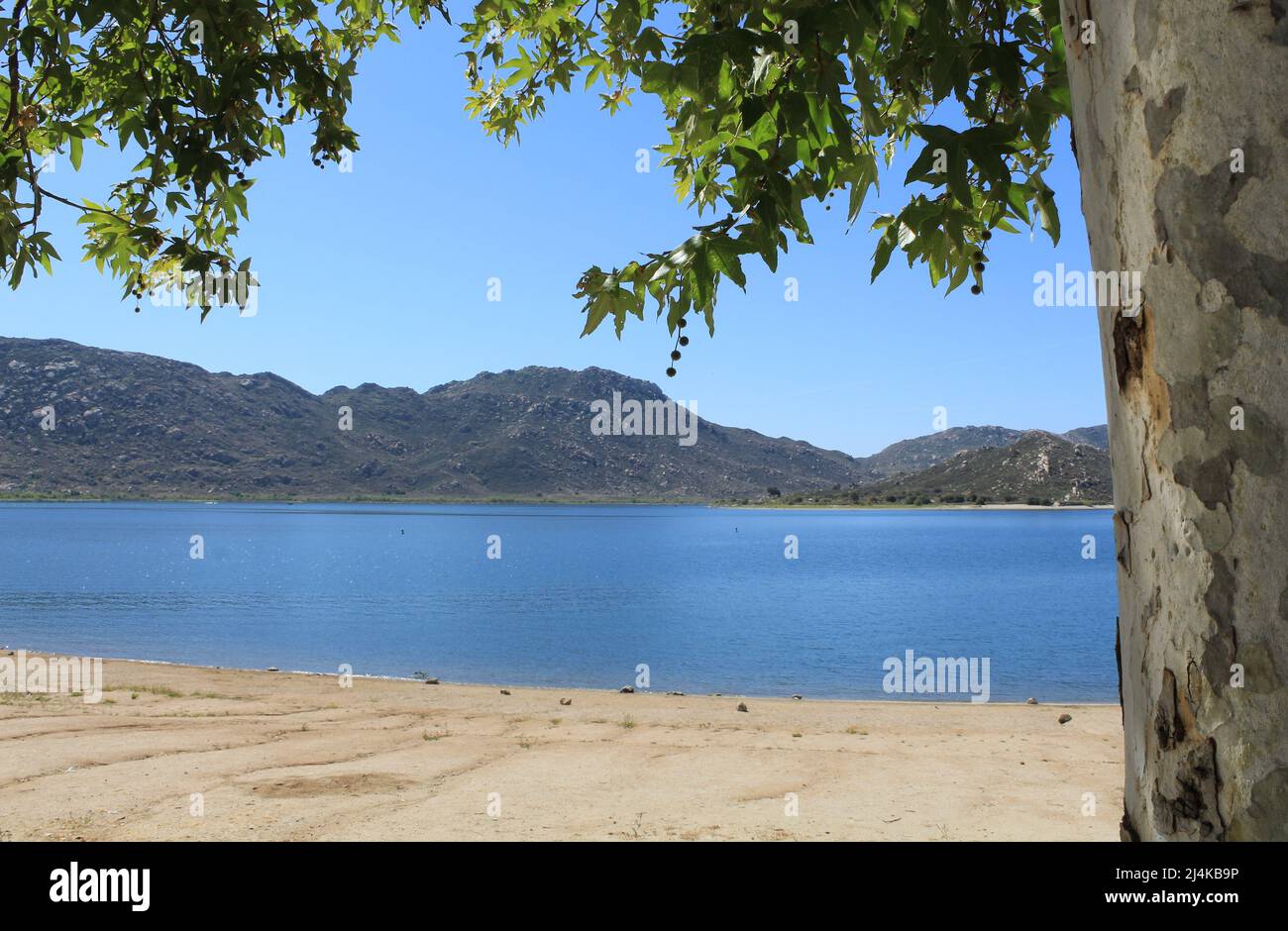 Beautiful Public Beach at Lake Perris State Recreation Area in ...