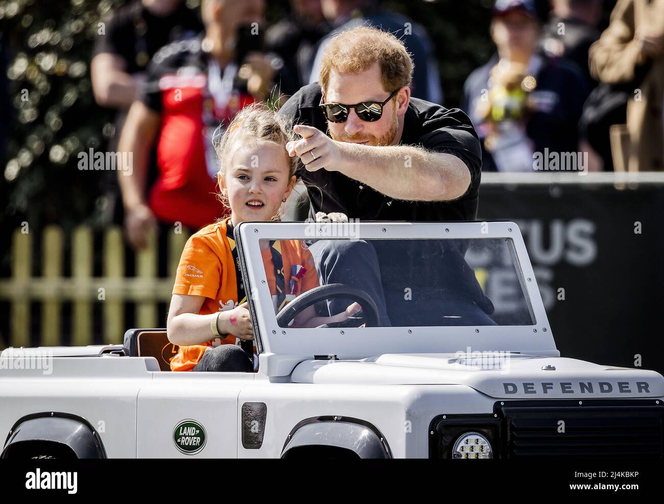 THE HAGUE - The Duke of Sussex, Prince Harry, during the Jaguar Land ...
