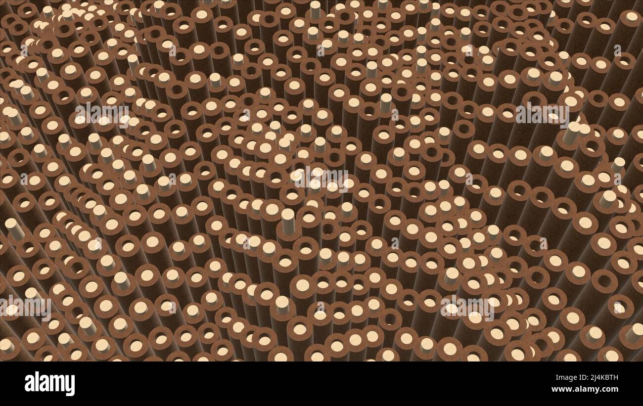 Background of animated tubes creating colorful wavy texture, seamless ...