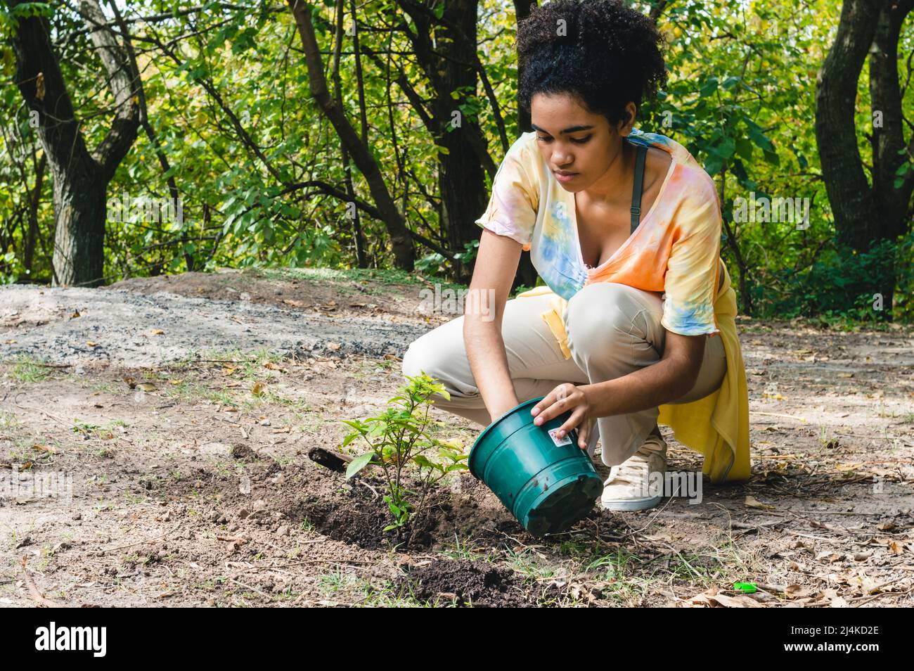 Natural Woman Tree Planting Girls