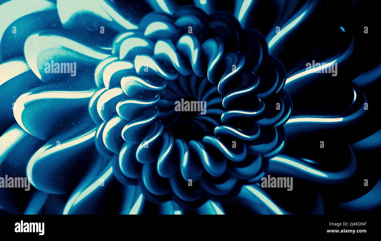 Kaleidoscope background with hypnotic motion of round shaped fractals ...