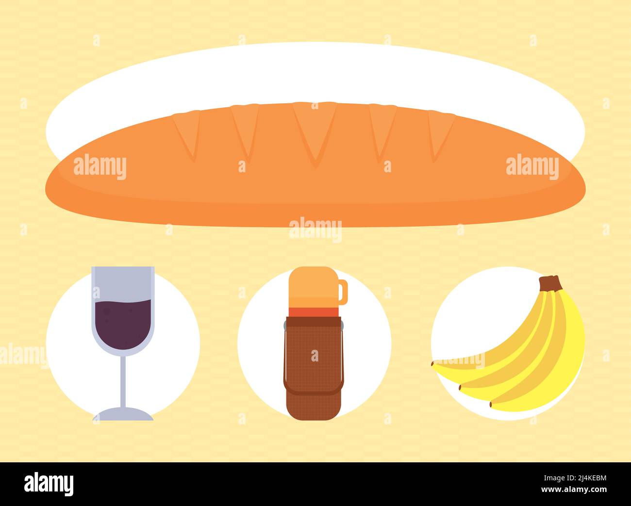 picnic food icon set Stock Vector Image & Art - Alamy