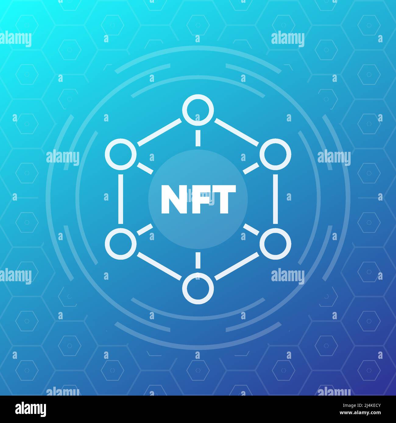 NFT non fungible token, vector art Stock Vector Image & Art - Alamy