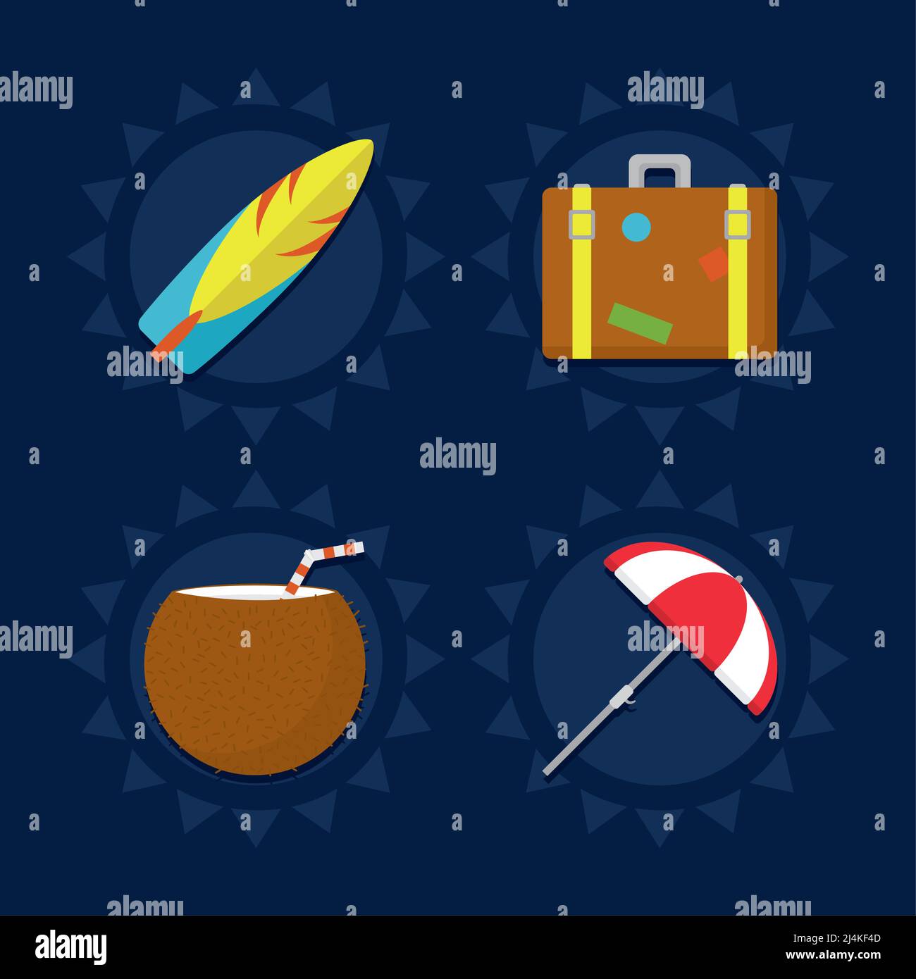 travel and beach set Stock Vector Image & Art - Alamy