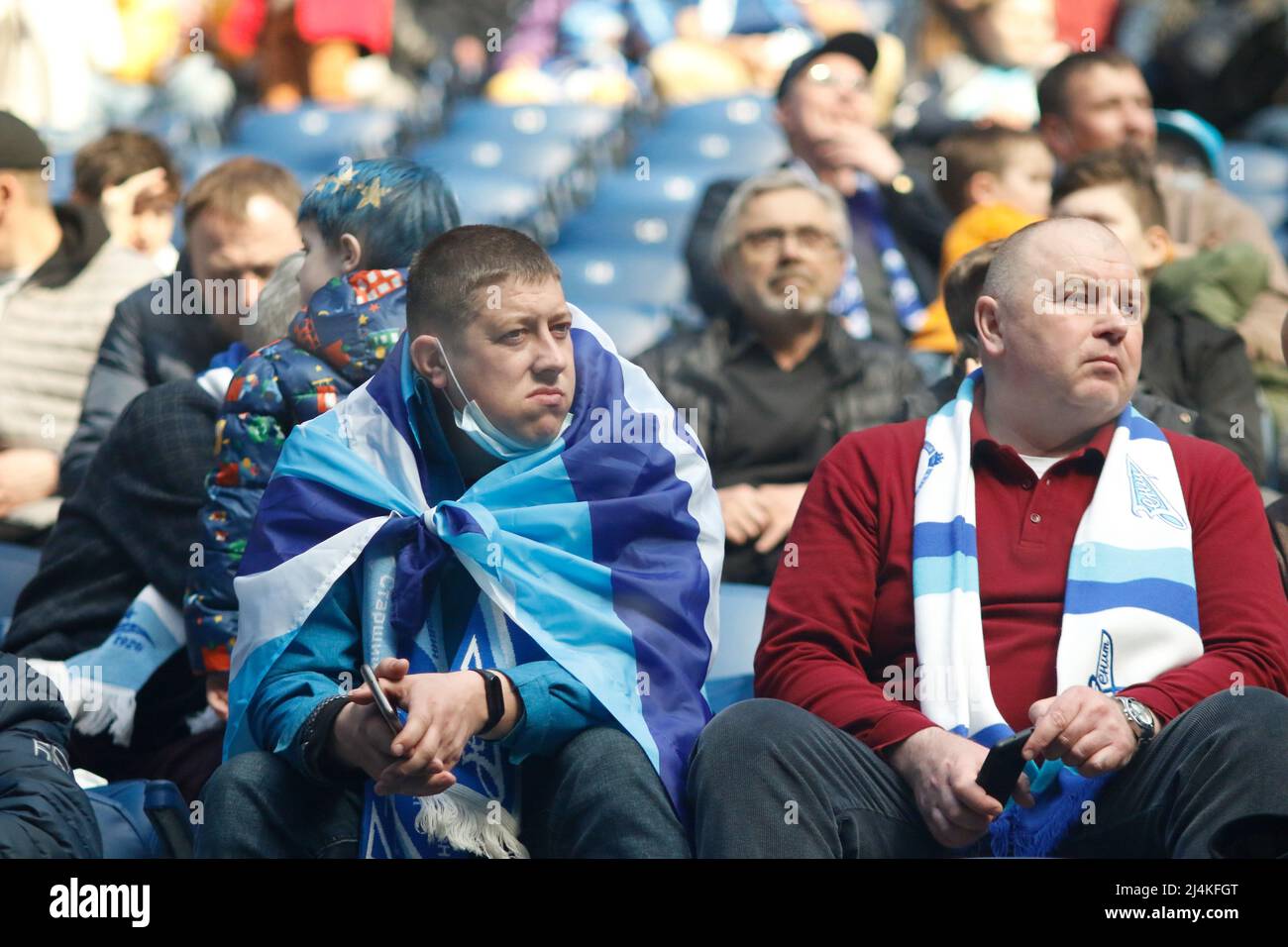 Saint Petersburg, Russia 16 April 2022: Football. Russian Premier ...