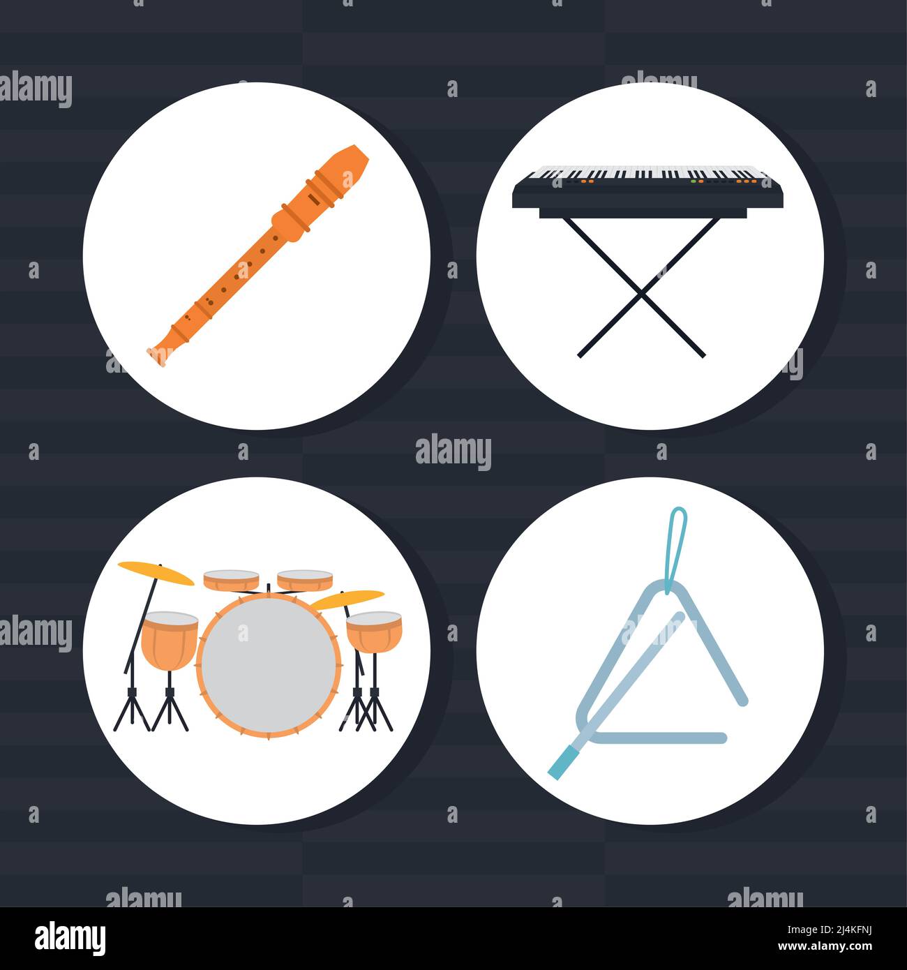 music instruments icon set Stock Vector Image & Art - Alamy