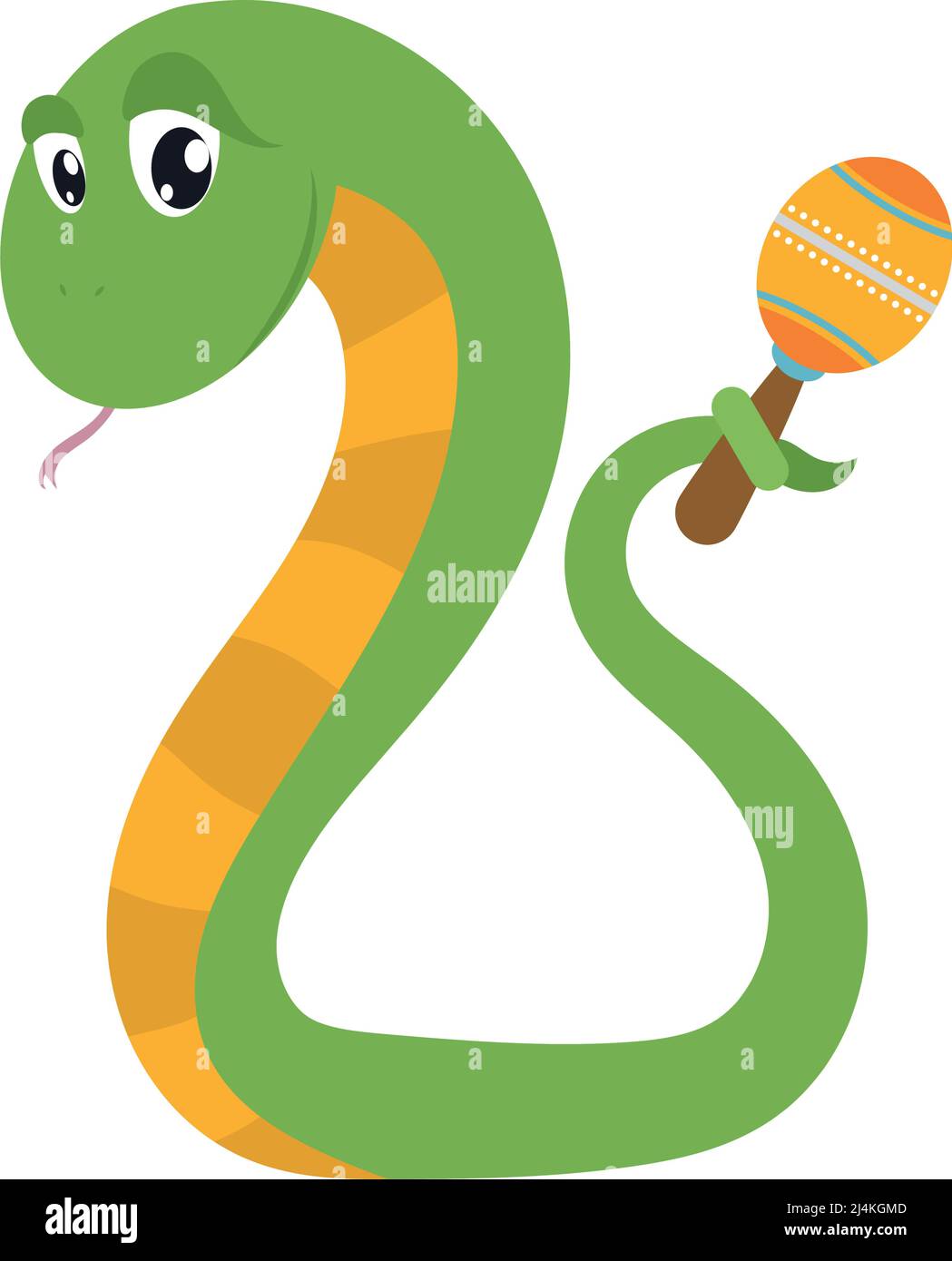 cute snake and maraca Stock Vector Image & Art - Alamy
