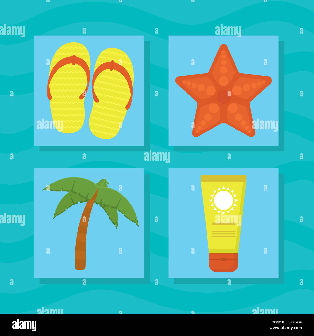 beach icon set Stock Vector Image & Art - Alamy