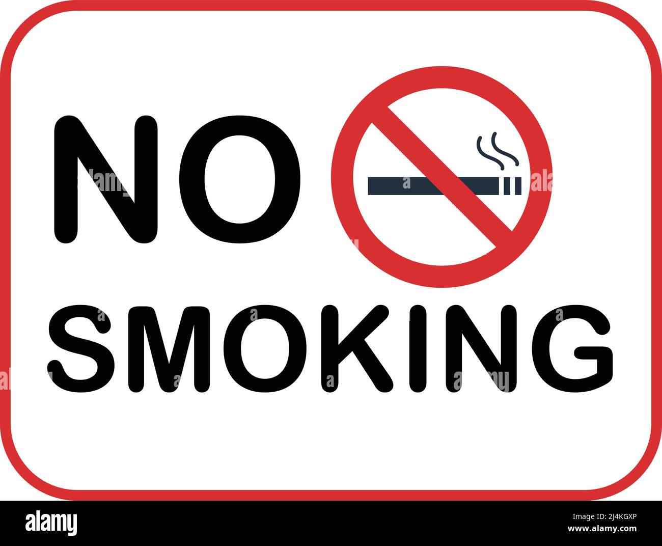 Sign with No Smoking words. Vector Illustrator Stock Vector Image & Art ...