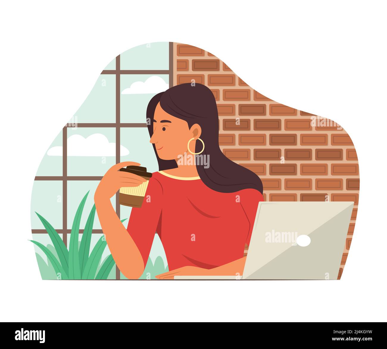 Looking after young Stock Vector Images - Alamy