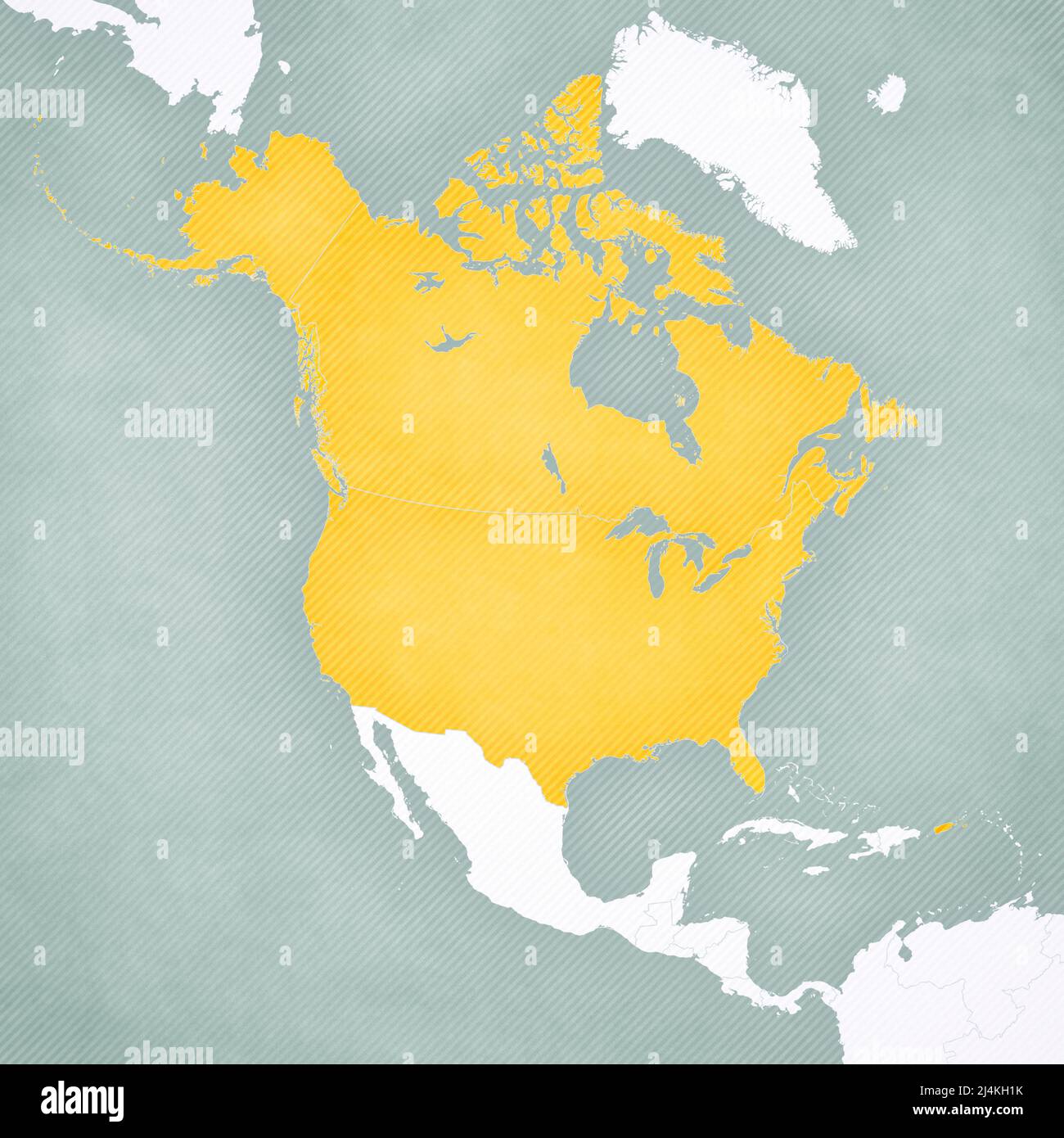 United states of america and canada map hi-res stock photography and ...