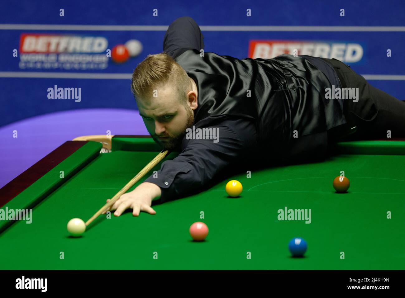 Jackson Page during day one at The Crucible, Sheffield. Picture date ...