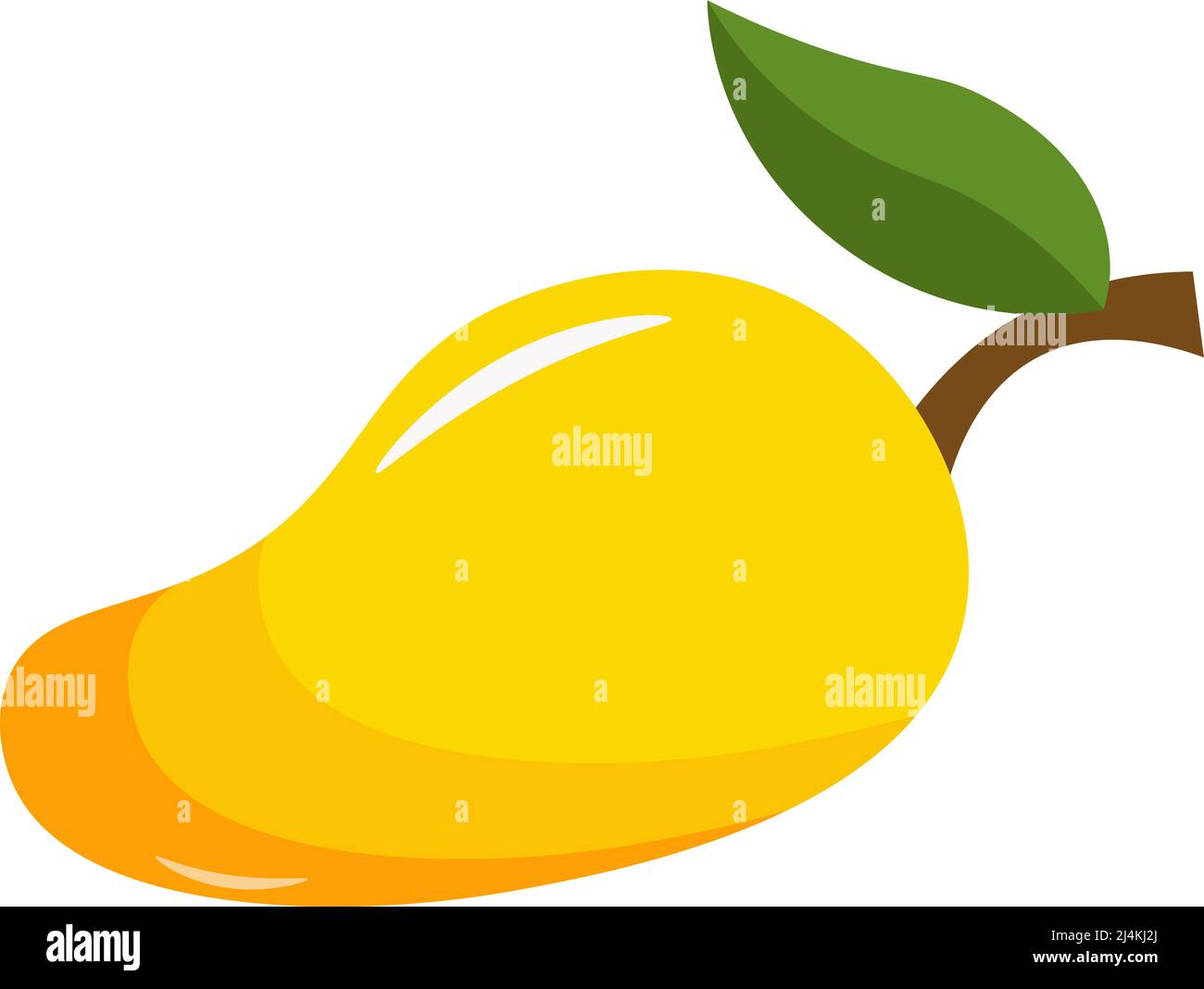 Yellow mango drawing. Fruit vector illustration Stock Vector Image ...