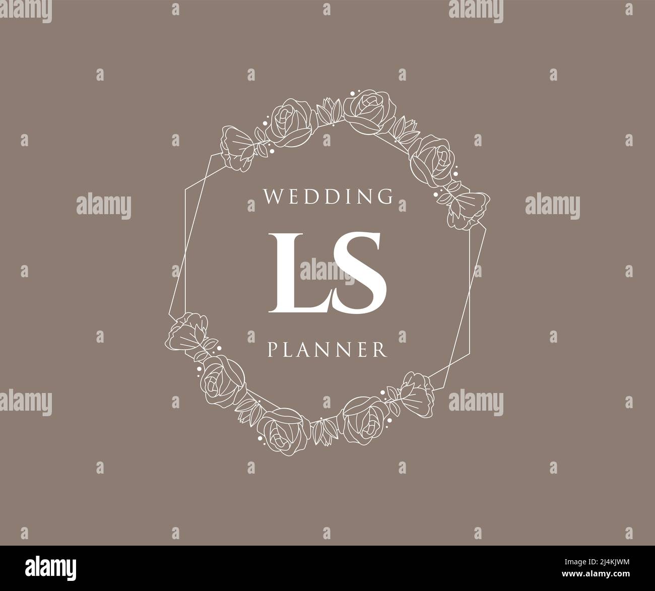 LS Initials letter Wedding monogram logos collection, hand drawn modern ...