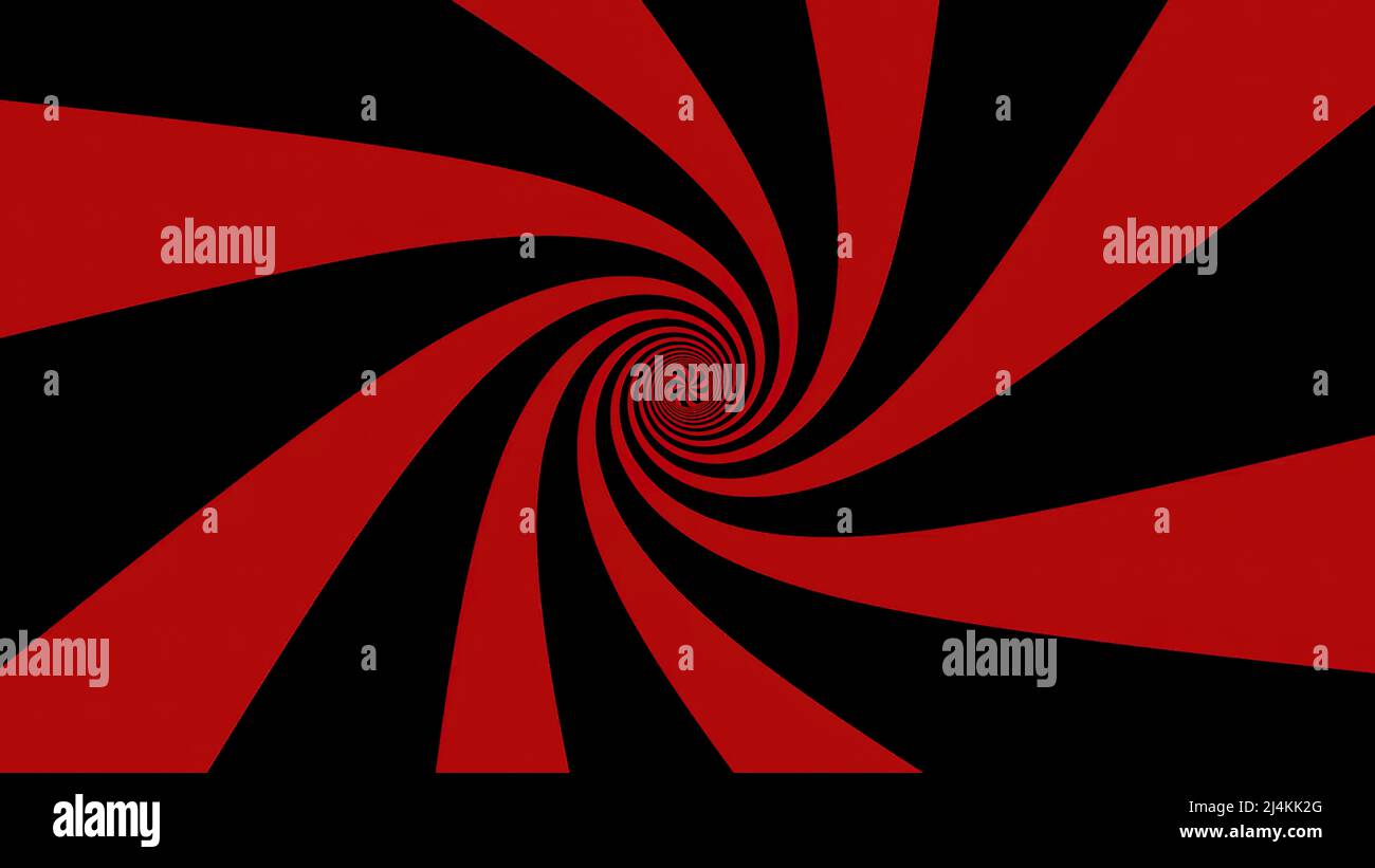 Rotating spiral of lines changing direction. Design. Bright fast spiral ...