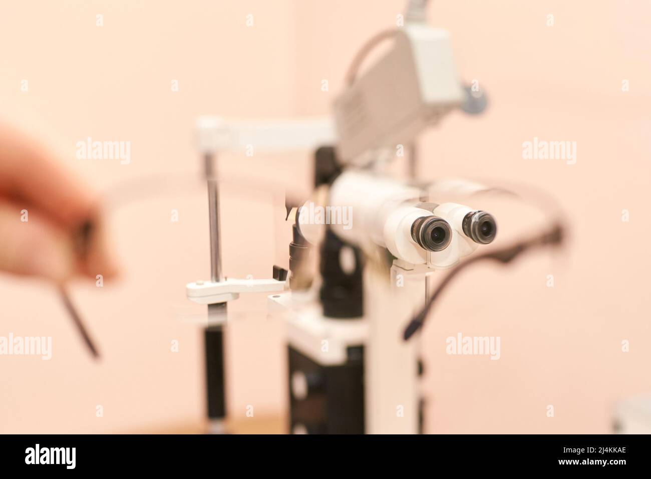 ophthalmologist medical patient. Eye clinic treatment. Hospital optics ...