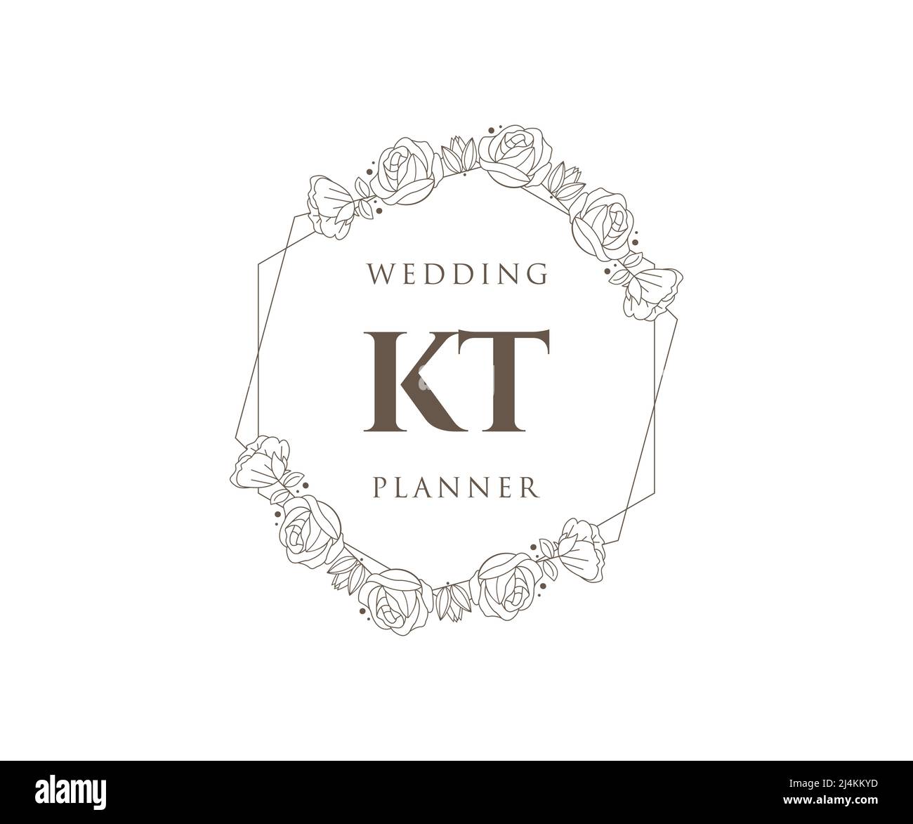 Kt monogram hi-res stock photography and images - Alamy