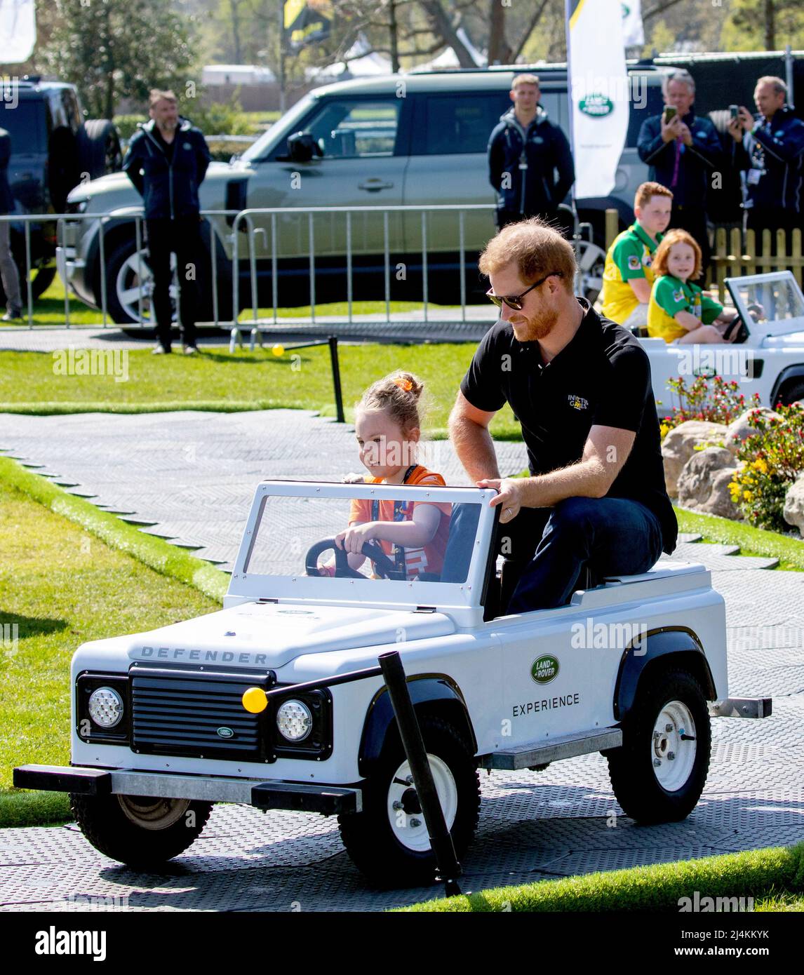 16-04-2022 Landrover Prince Harry, Duke of Sussex attend the Land Rover ...