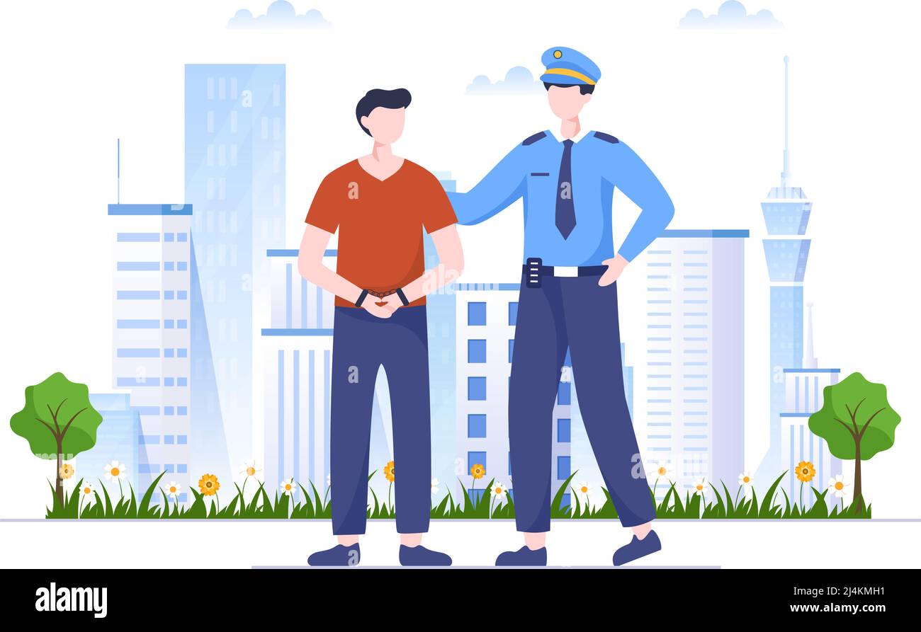 Handcuffing Stock Vector Images - Alamy