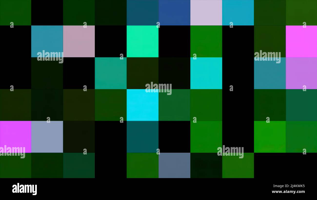 Bright little squares in abstraction. Motion.Squares of small size that ...