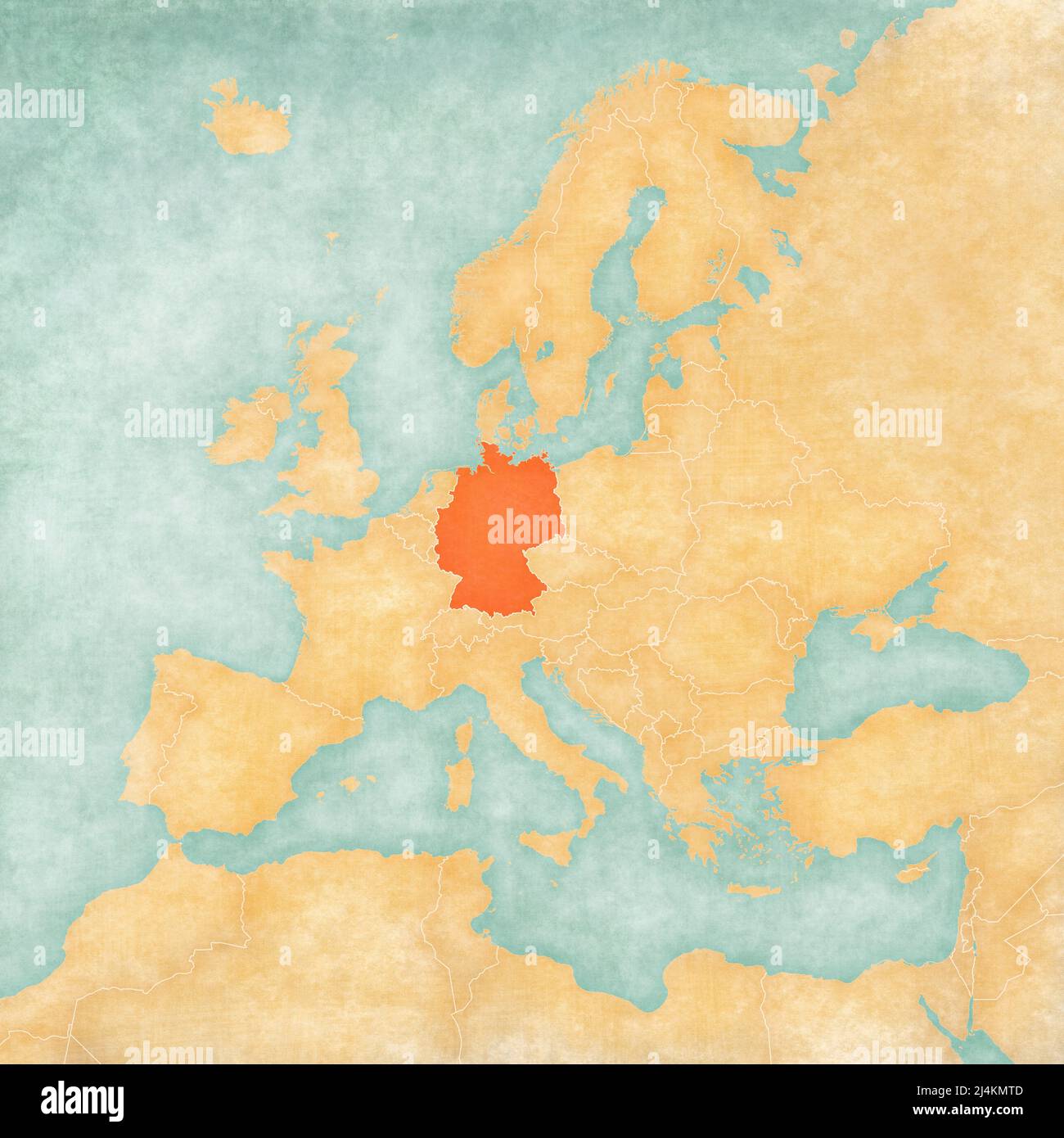 Vintage Looking Maps Of Germany