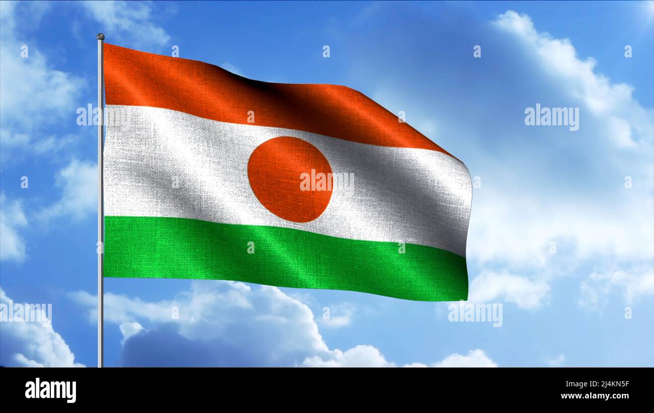 Niger national flag seamless loop hi-res stock photography and images - Alamy