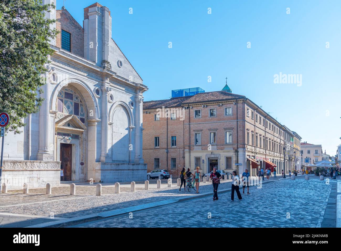 Rimini, Italy, September 2, 2021: The Tempio Malatestiano (Italian ...
