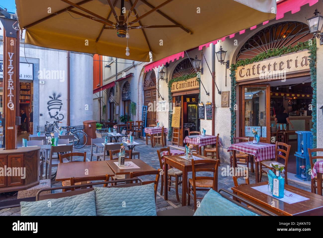 Rimini, Italy, September 2, 2021: Restaurants in italian city rimini ...