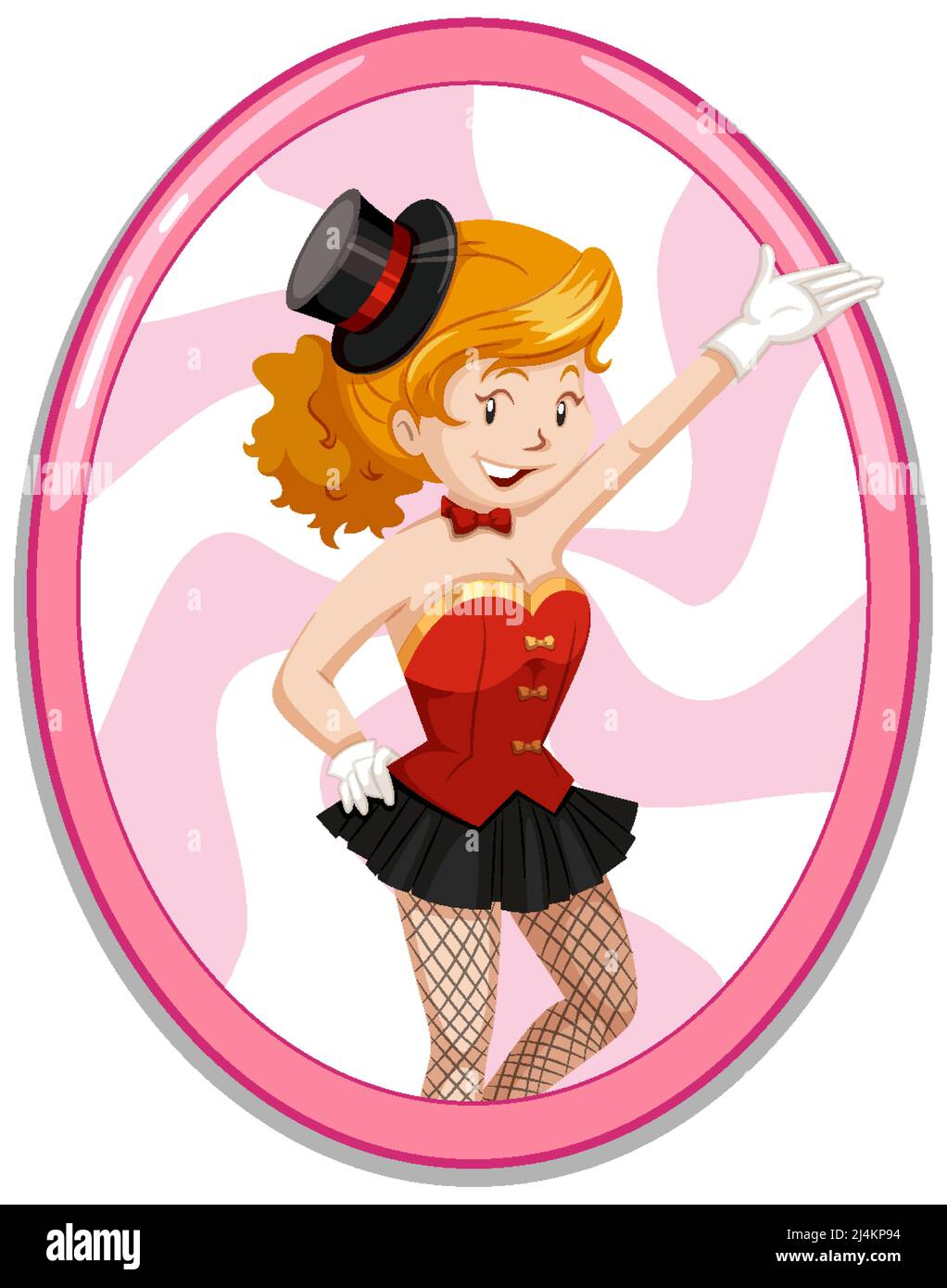 Magician girl cartoon character illustration Stock Vector Image & Art ...