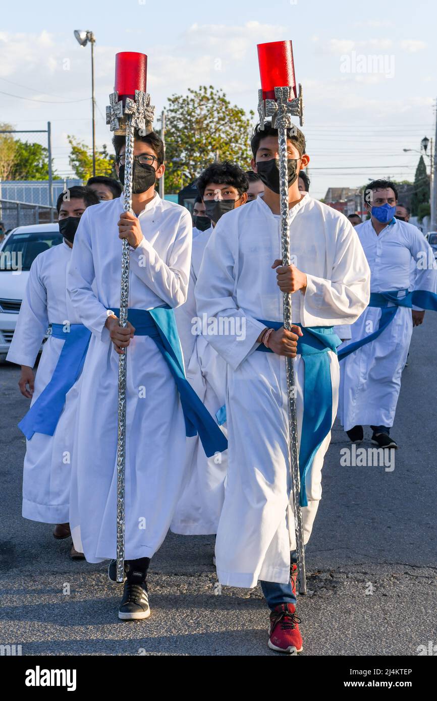 Easter mexico religious parade hi-res stock photography and images - Alamy