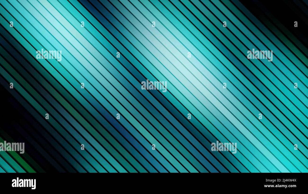 Many diagonal glimmer streaks of blue color on a black background, seamless loop. Motion ...