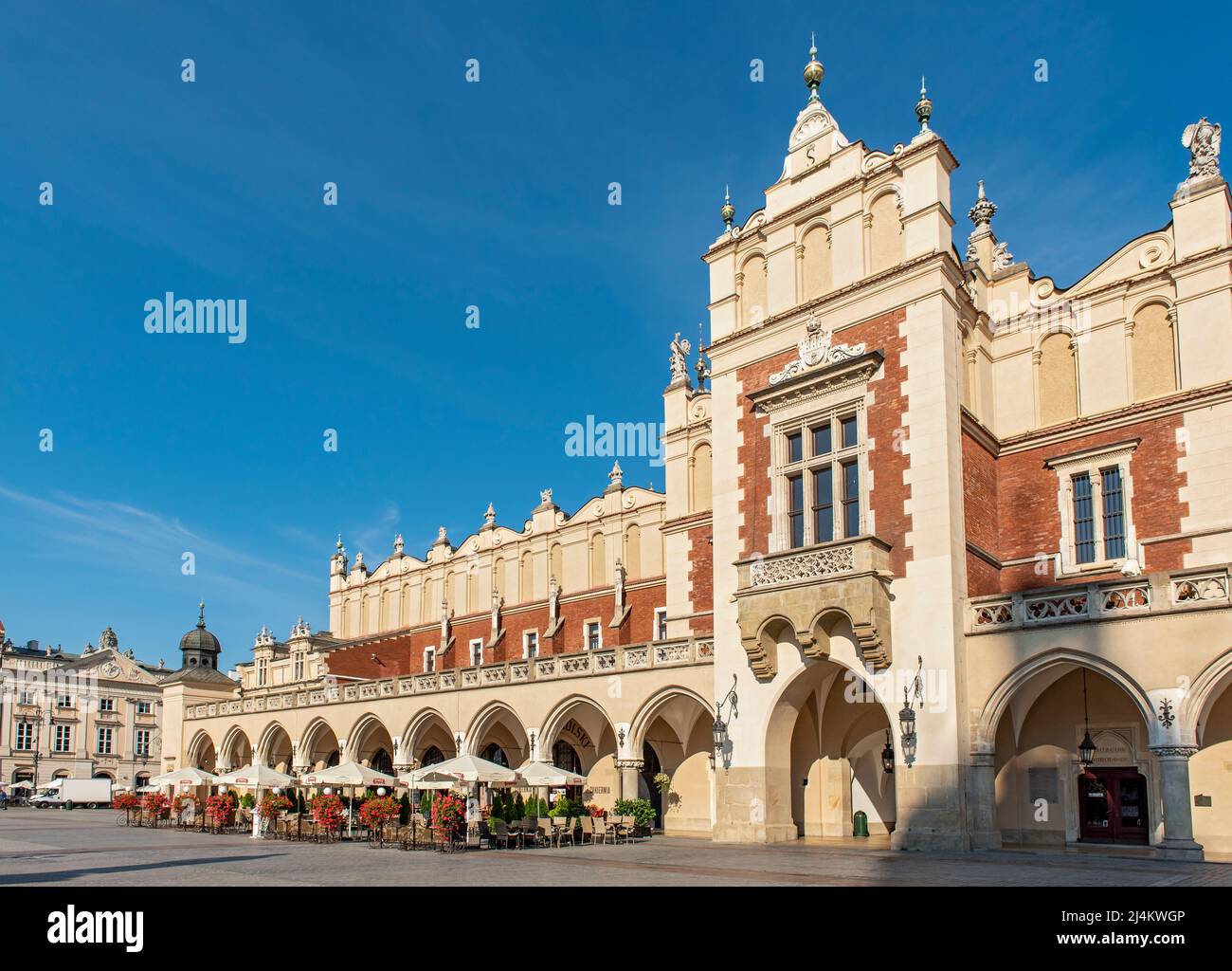 Sukiennice Cloth Hall, Main Square, Rynek Glowny, Krakow, Poland Stock ...