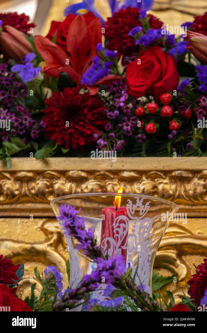 Spain seville candle procession faith hi-res stock photography and ...