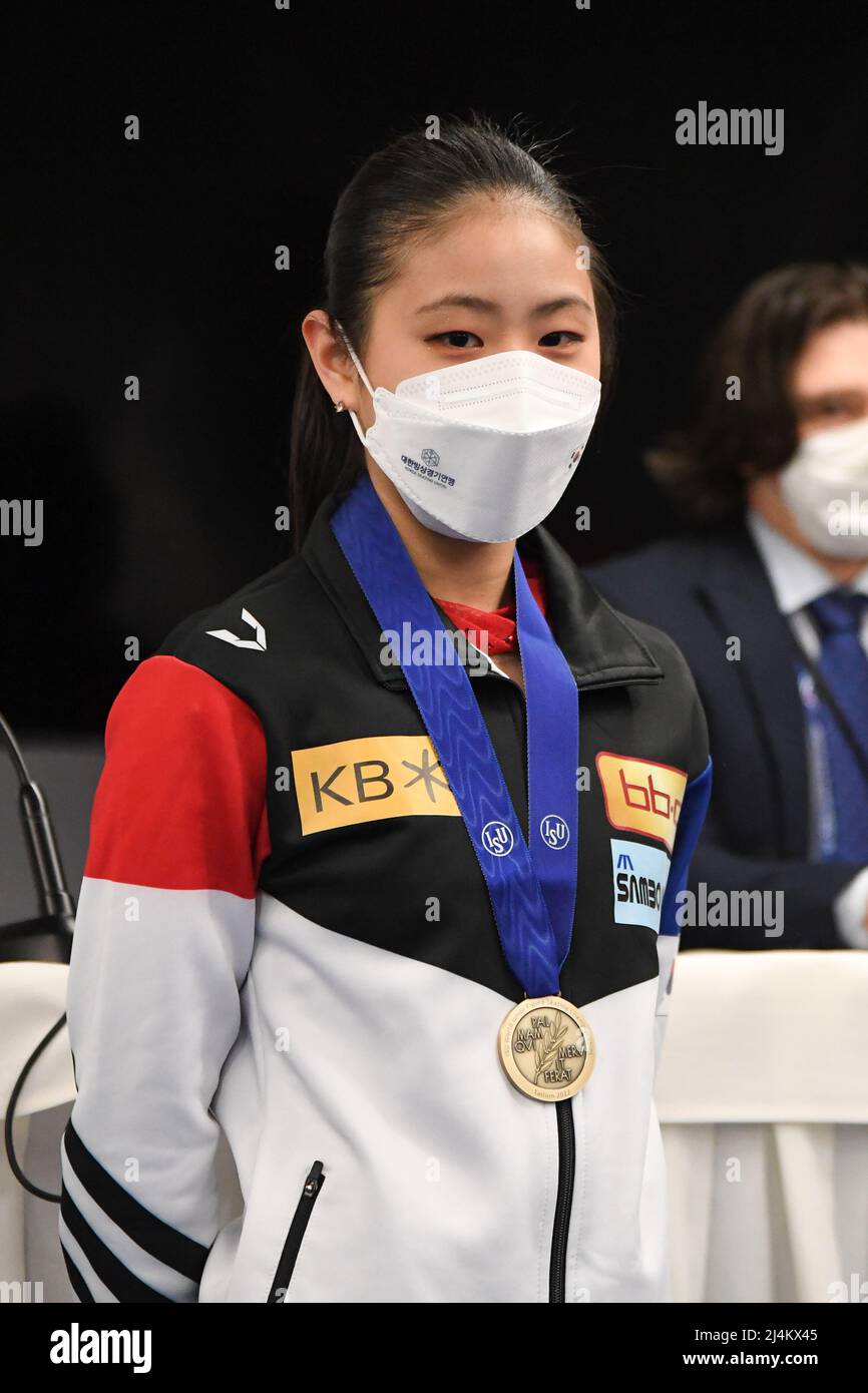 Tallinn, Estonia. 16th Apr 2022. Ahsun YUN (KOR) third place, during ...