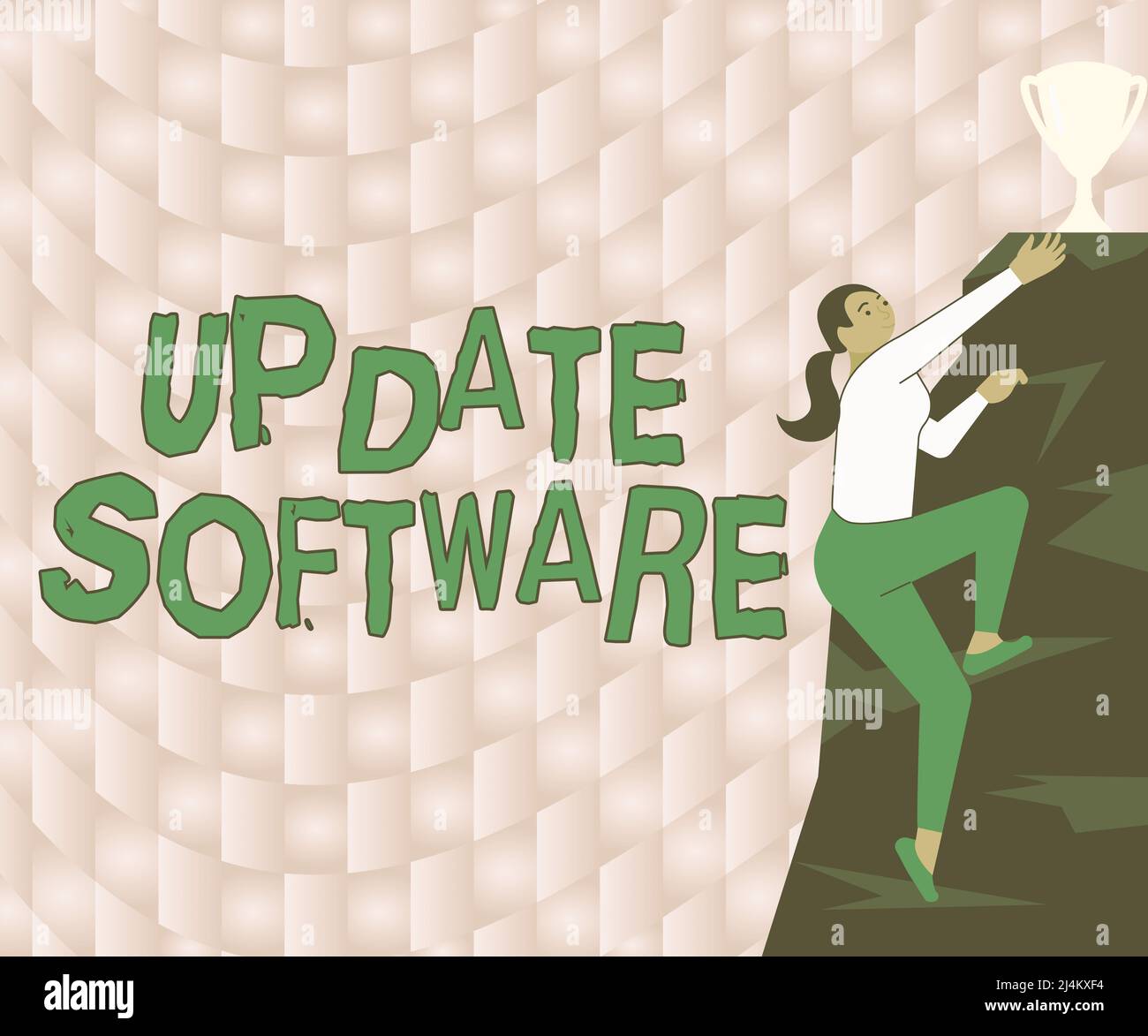 Conceptual caption Update Software. Business idea replacing program with a newer version of same ...