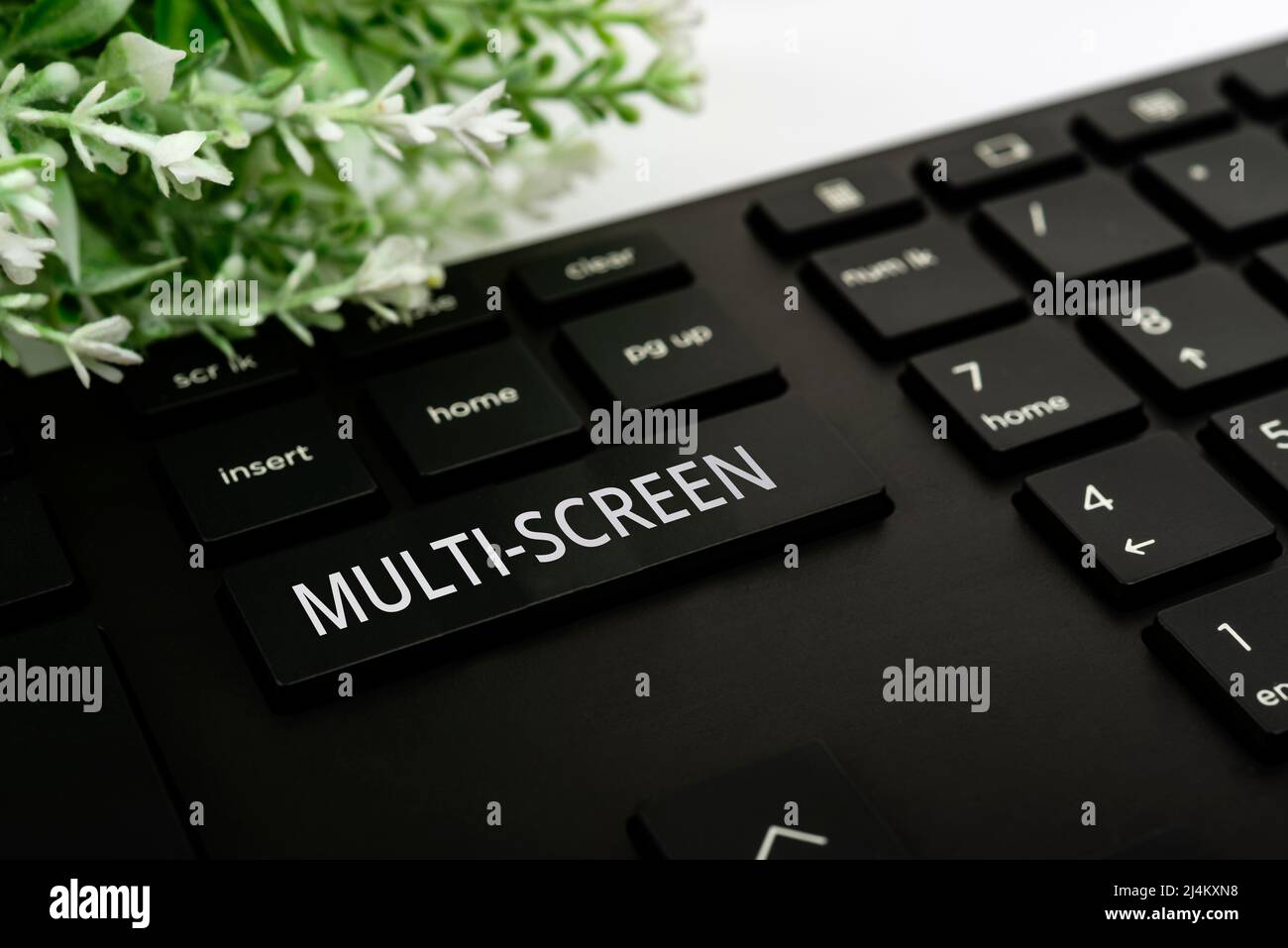 Writing displaying text Multi Screen. Internet Concept Having or ...