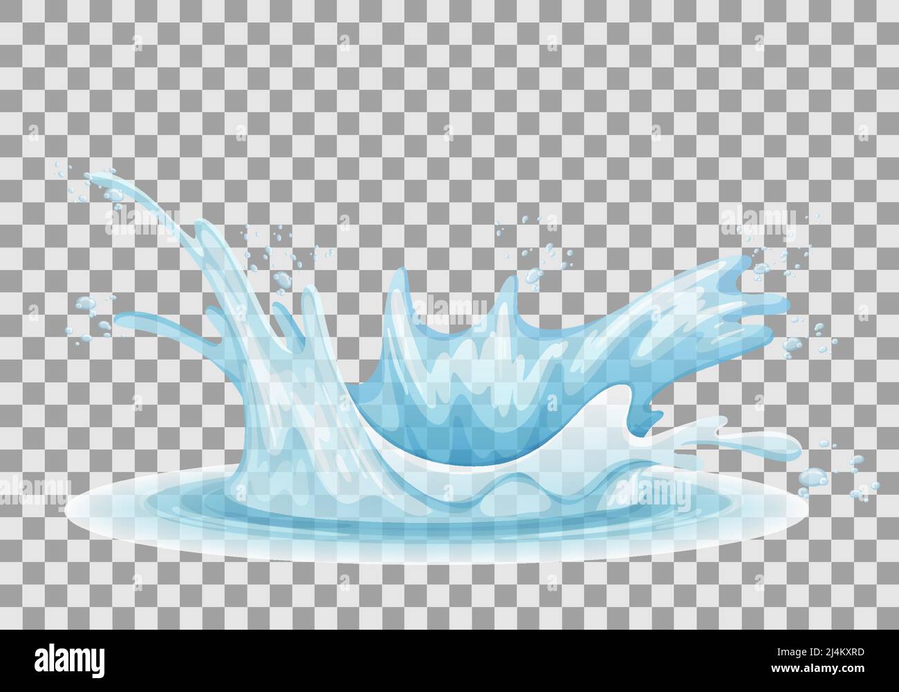 A water splash on white background illustration Stock Vector Image ...