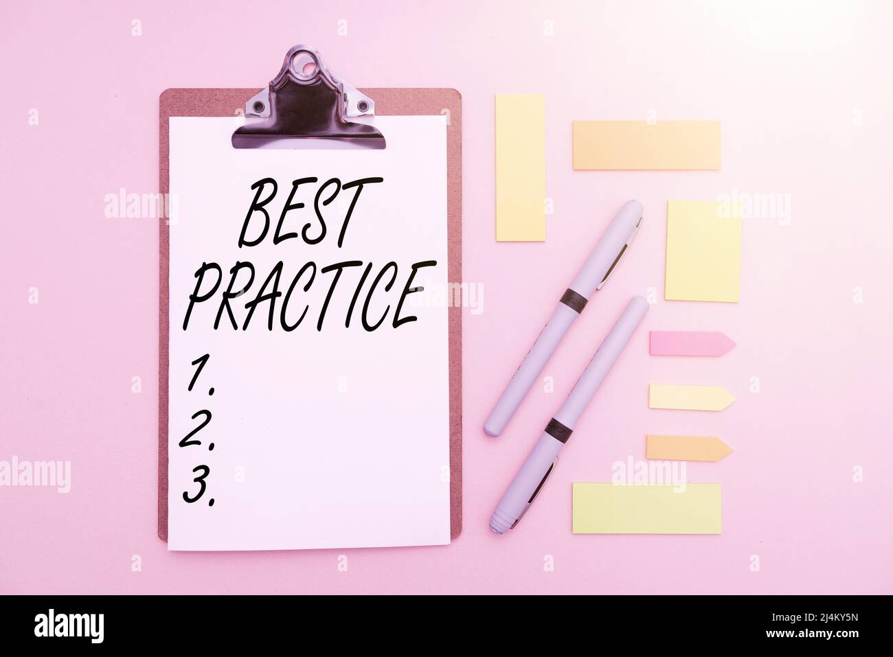 Sign displaying Best Practice. Concept meaning Method Systematic ...