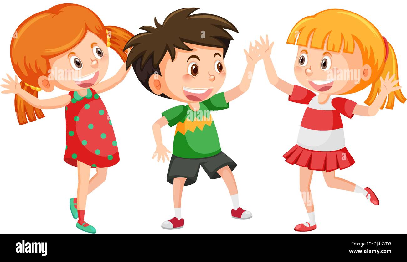 Kids Greeting Clipart
