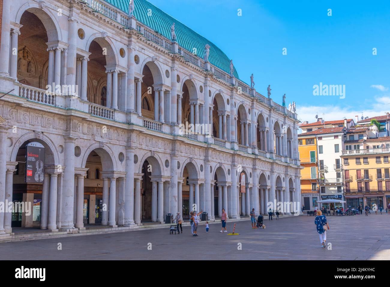 Vicenza, Italy, August 29, 2021: Basilica Palladiana at the Piazza dei ...
