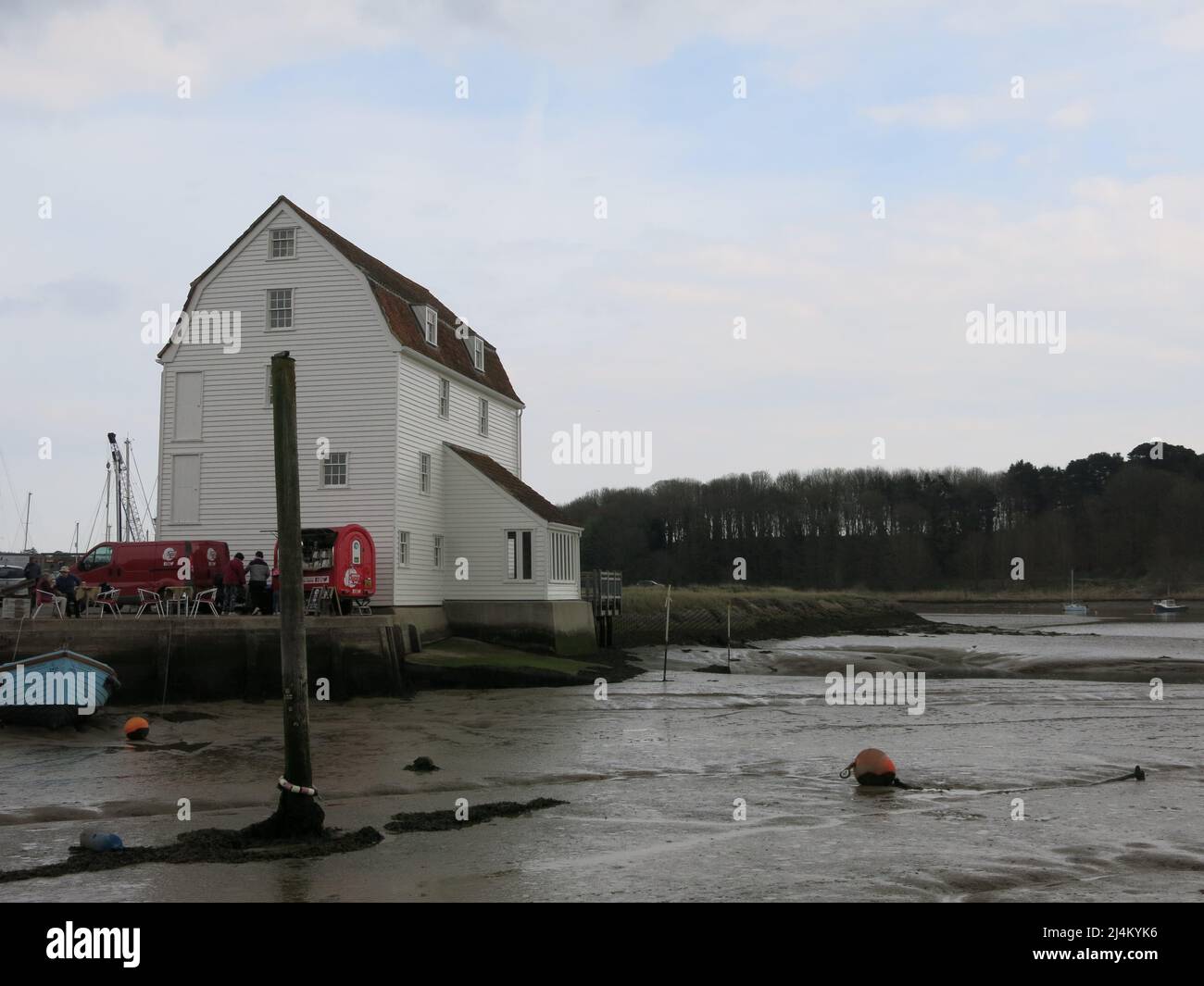 Iconic buildings of Suffolk: view of the Tide Mill at Woodbridge, one ...