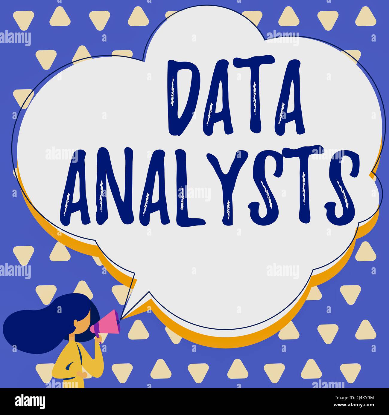 Text sign showing Data Analysts. Word for Programmer Design and Create Report Identifies ...