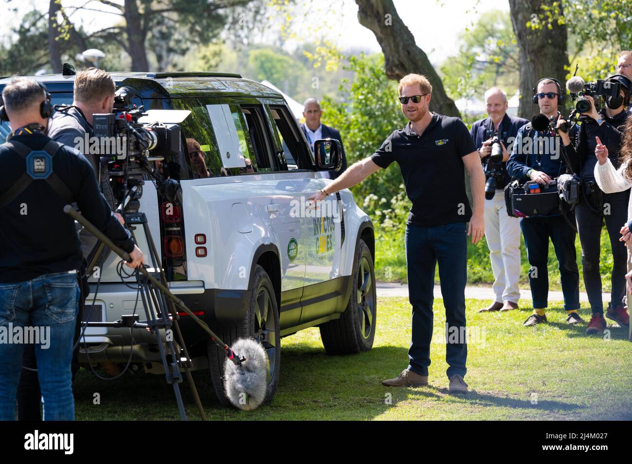 Prince Harry, Duke of Sussex at Jaguar Land Rover Driving Challenge ...