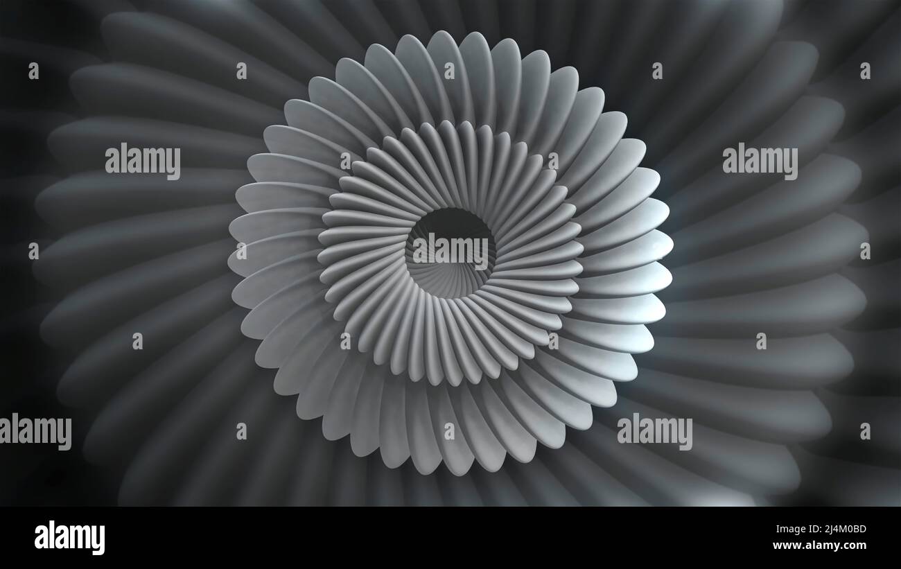 A gray spiral. Motion. Gray circles with sharp edges in the form of a ...