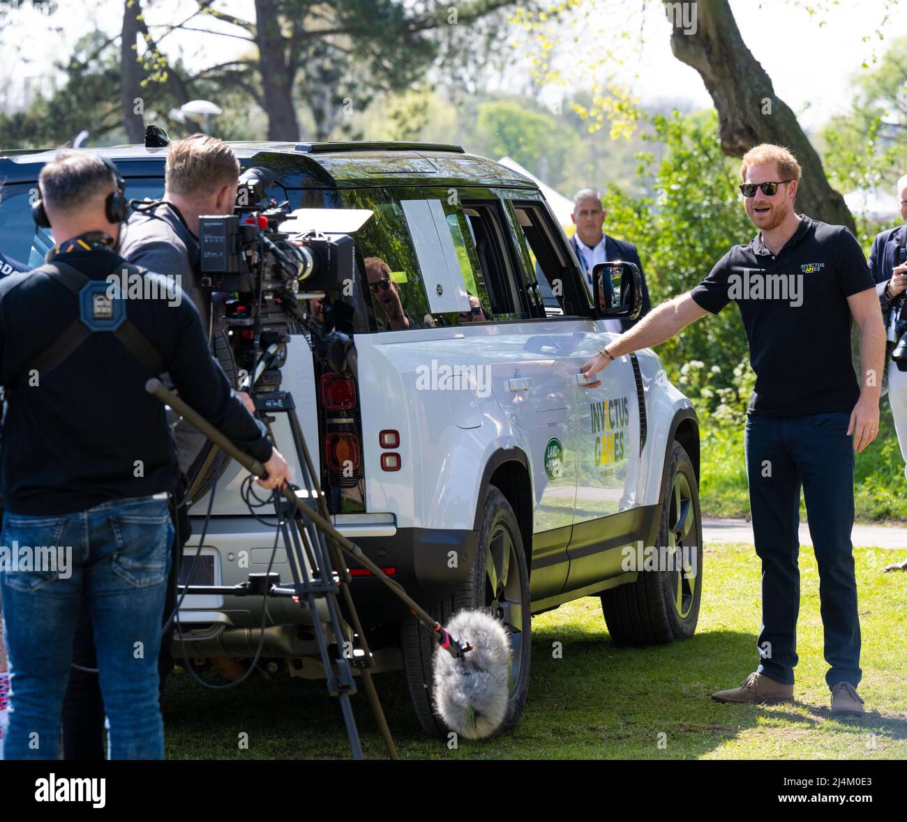Prince Harry, Duke of Sussex at Jaguar Land Rover Driving Challenge ...