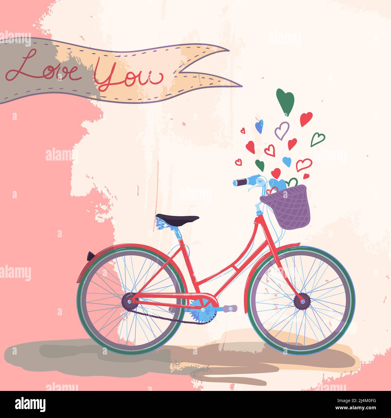 Vintage bike ad Stock Vector Images - Alamy