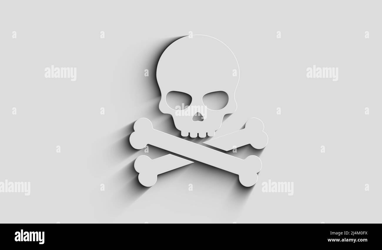 Skull pirate, online cyberattack, hack, threat and breach security ...