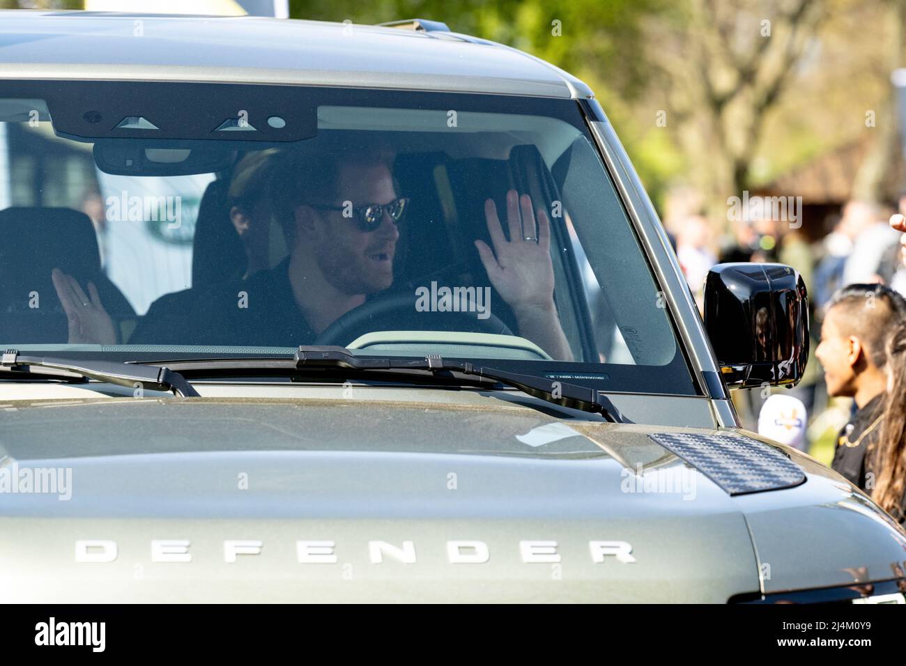Prince Harry, Duke of Sussex at Jaguar Land Rover Driving Challenge ...