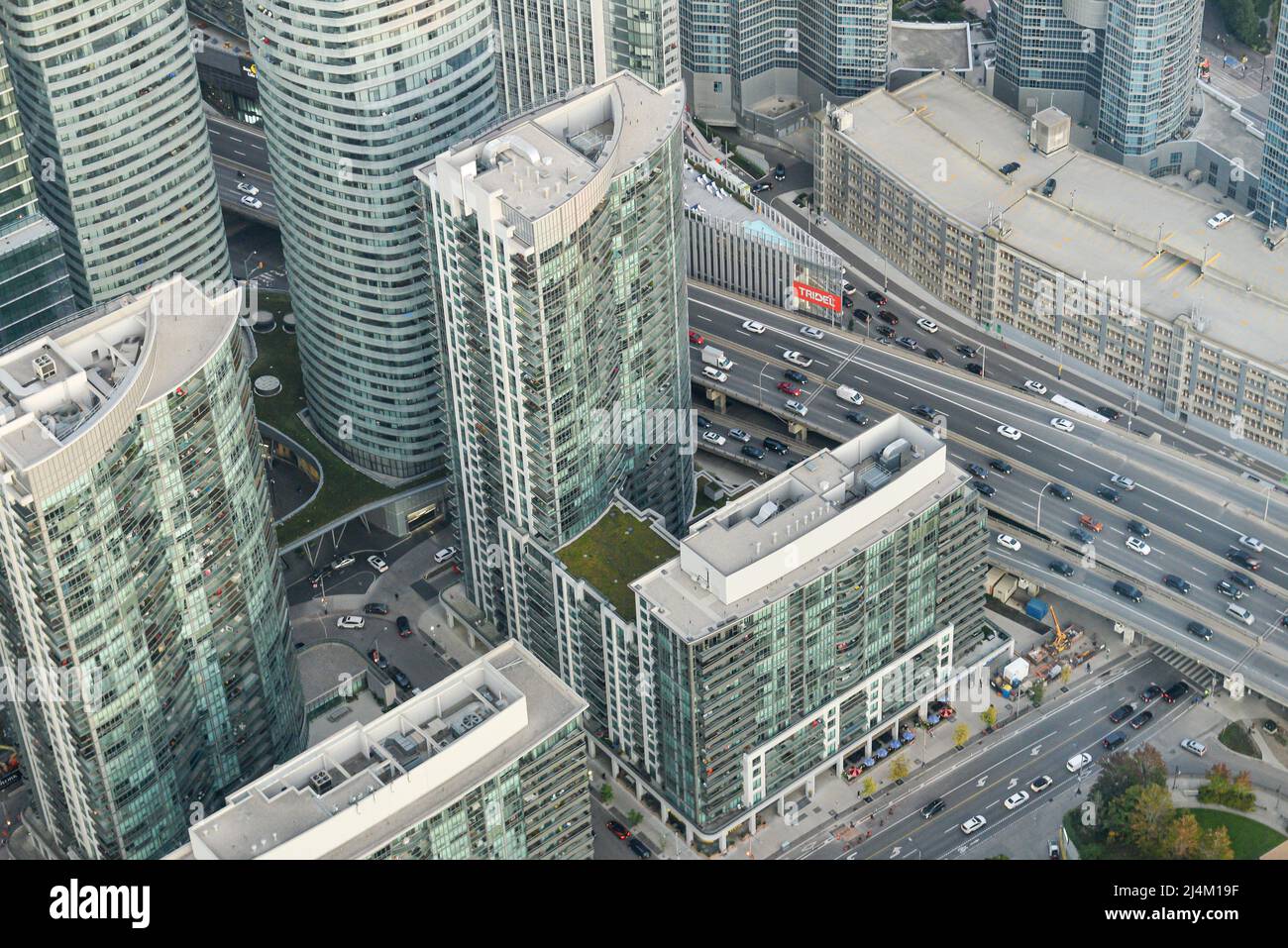 Toronto, On, Canada - October 7, 2019: View at the center of Toronto ...